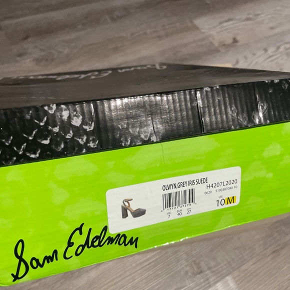 Sam Edelman | Shoes | Sam Edelman Olwyn Platform Sandal Grey Iris Brand ...